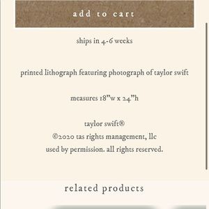 Taylor Swift | Accessories | Taylor Swift Meet Me Behind The Mall ...